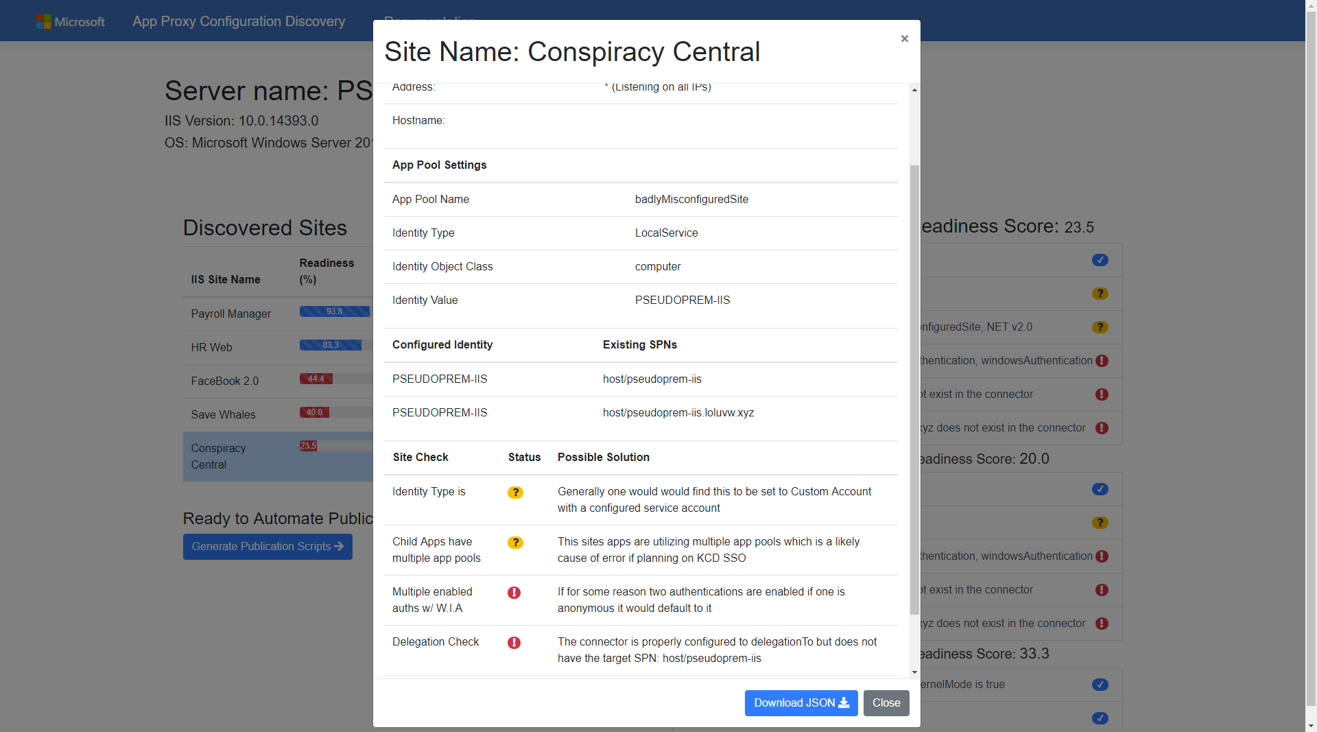 App Proxy Configuration Discovery Documentation